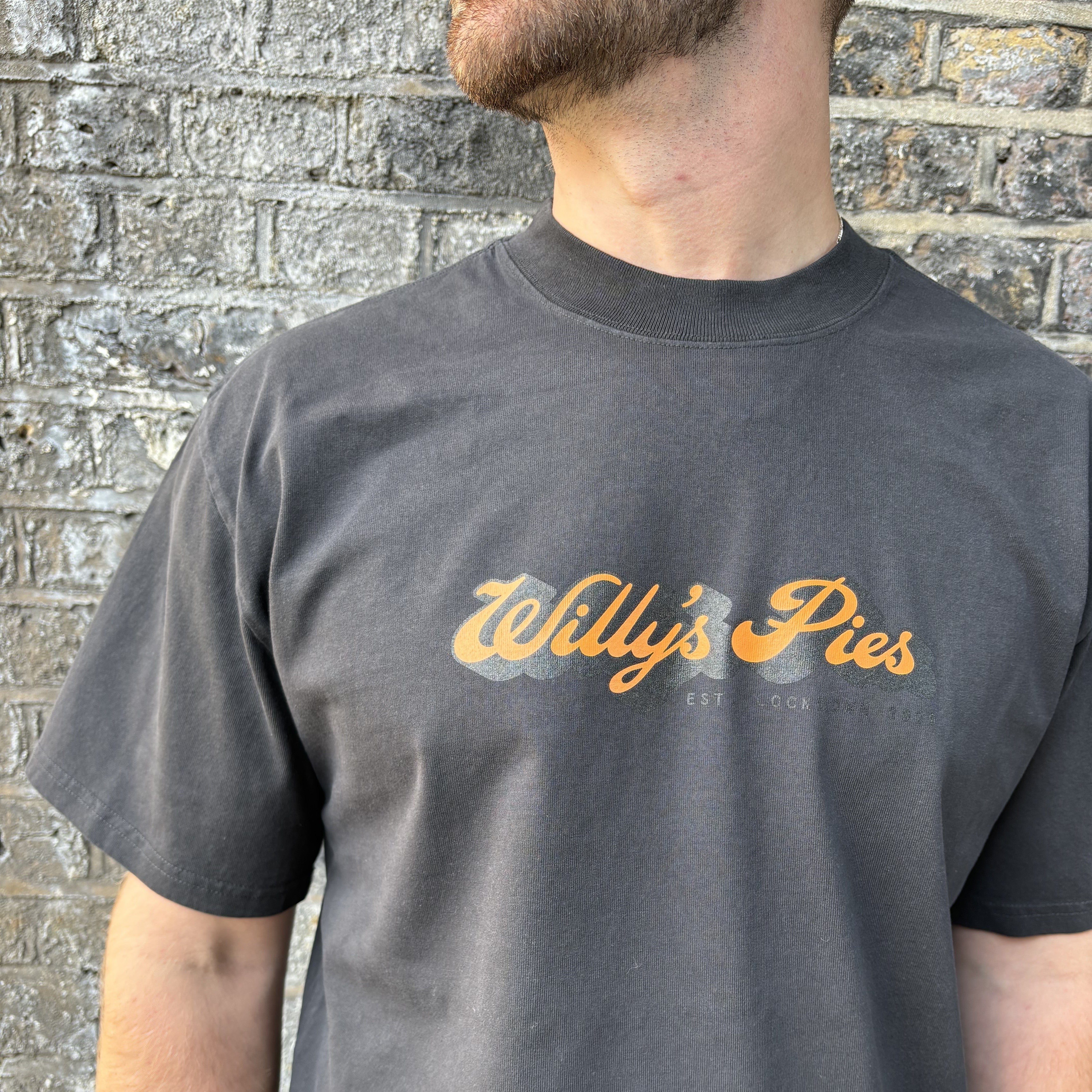 Willy's Pies Black T-shirt - Willy's Pies Merch
