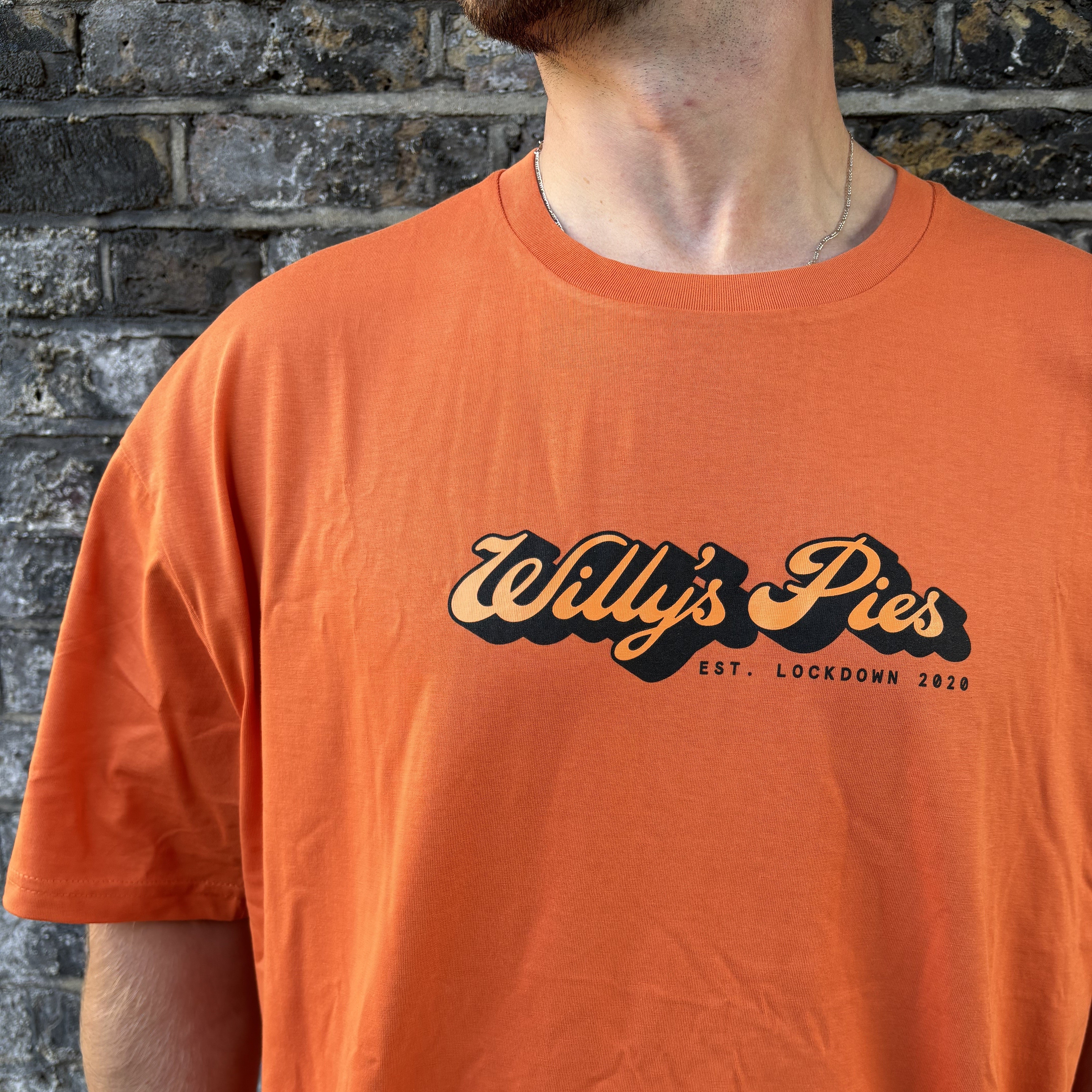 Willy's Pies Orange T-shirt - Willy's Pies Merch